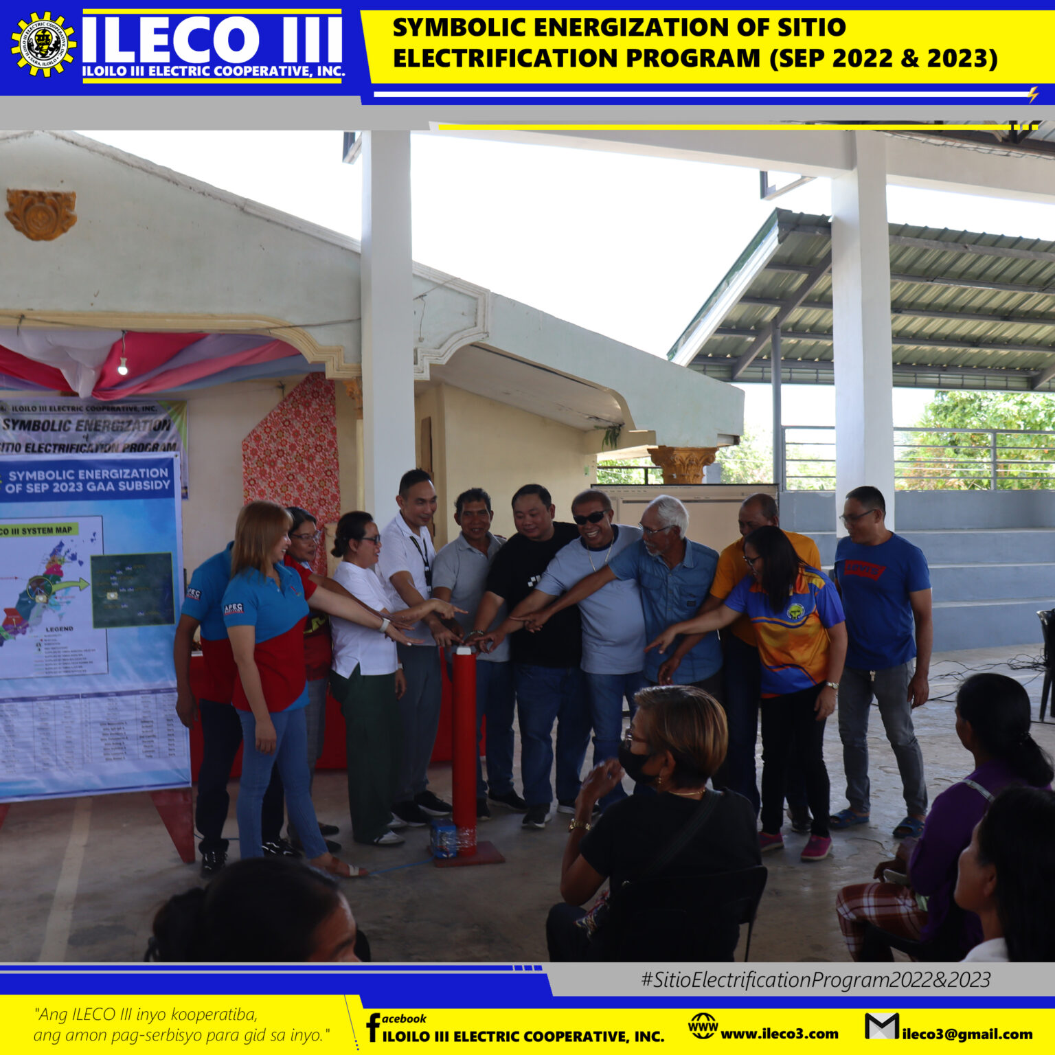 LOOK: ILECO III conducted Symbolic Energization of Sitio ...